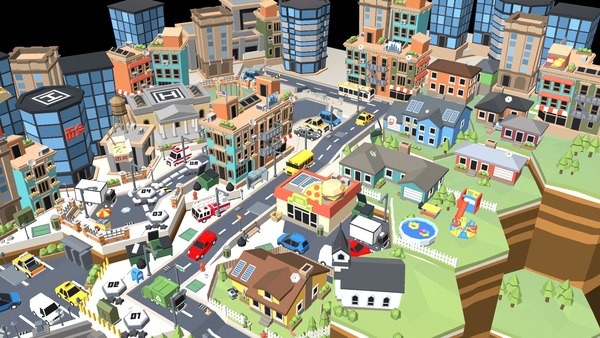 POLYGON Mini - Pacote Cidade Modelo 3D - TurboSquid 2237247