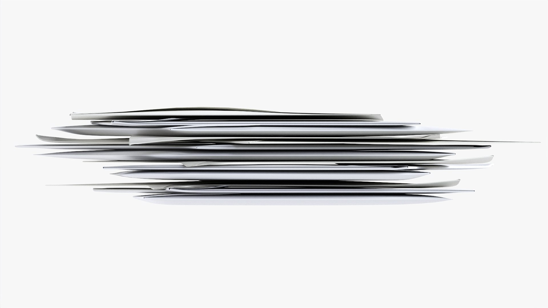 Envelope Stack 3D Model - TurboSquid 1809207