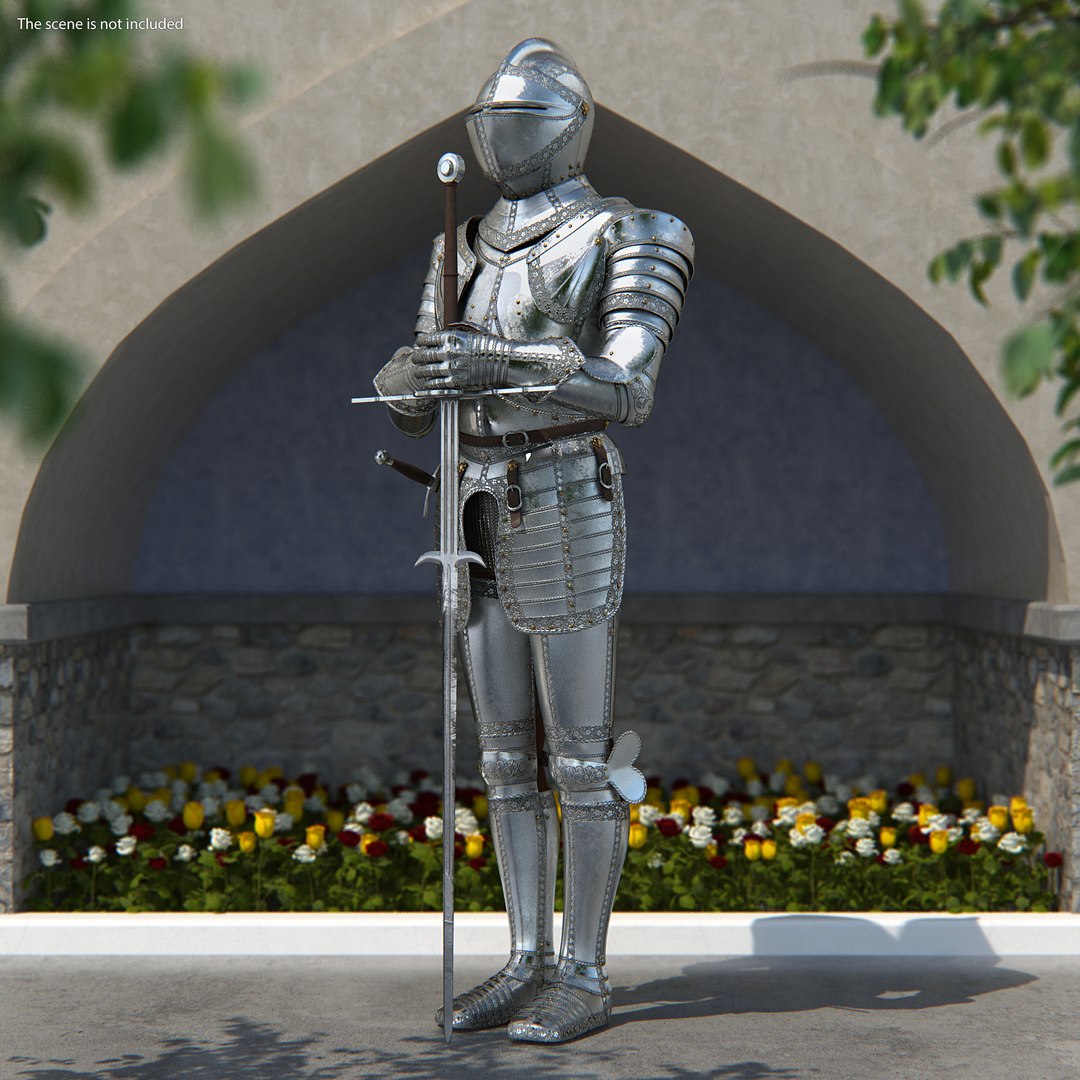 Polished Knight Plate Armor Model - TurboSquid 1528512