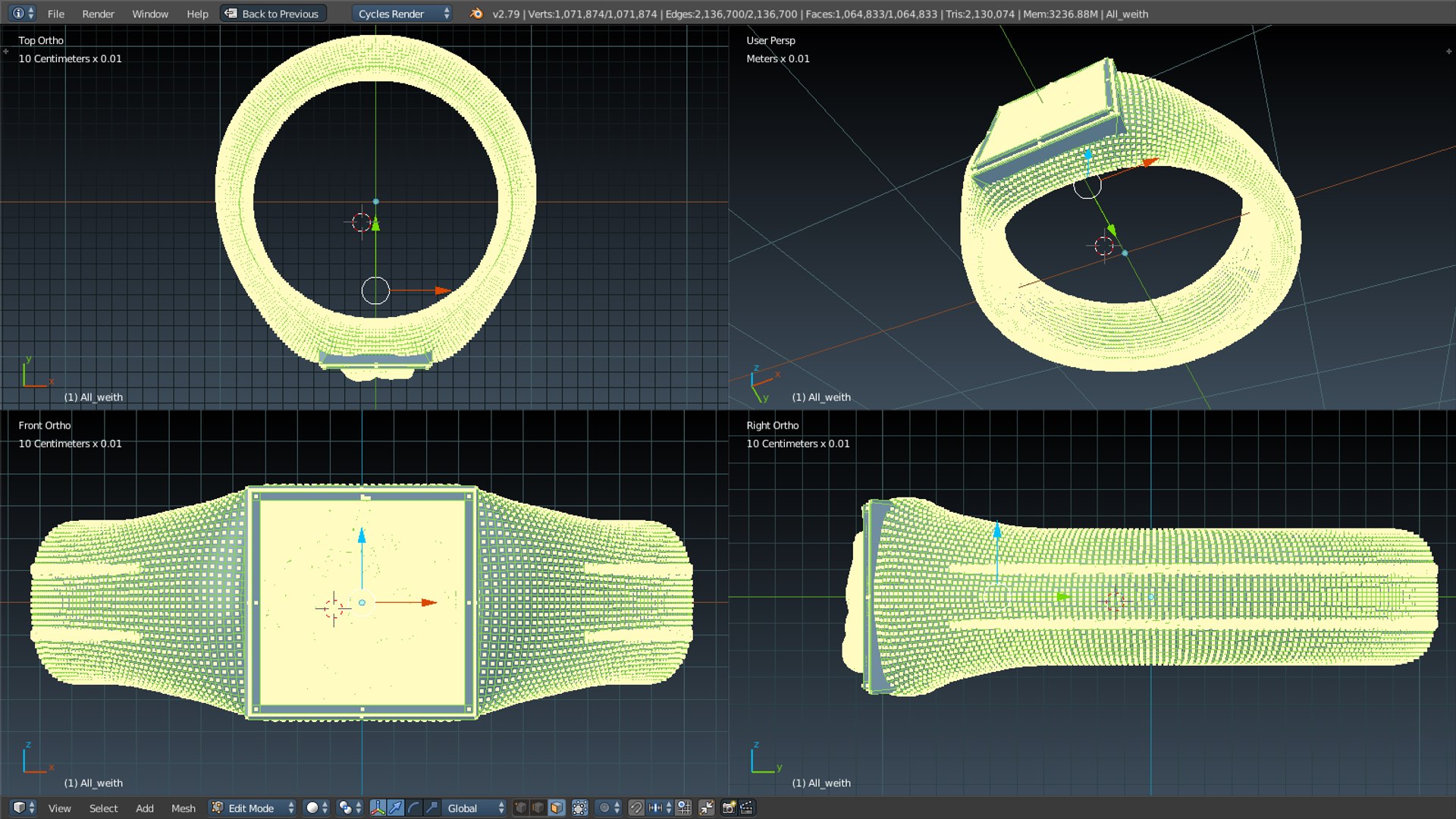 Ring Man Gold 3D Model - TurboSquid 1337112