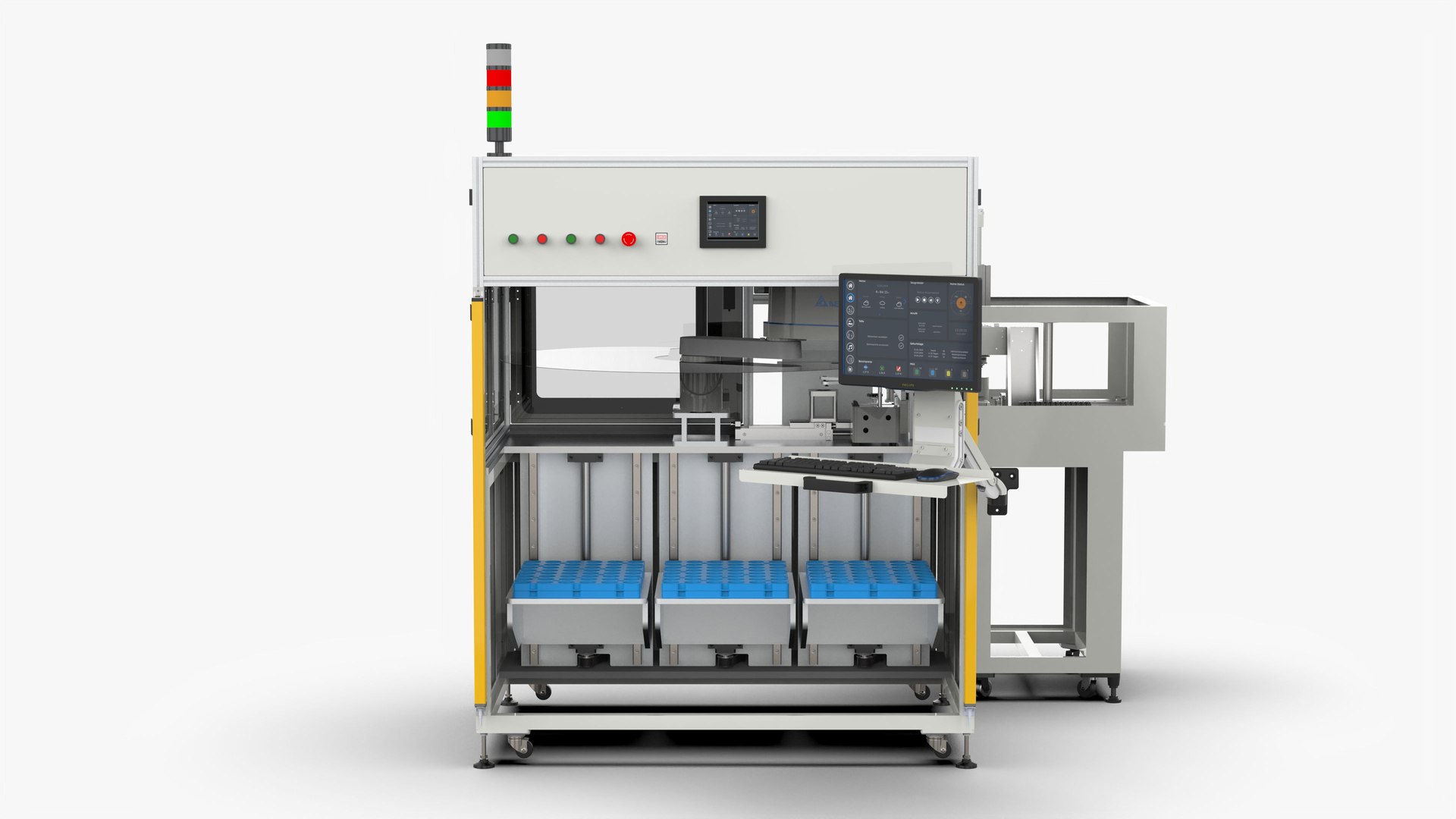 Automatic Magnetic Ring Press Balance Test Machine 3D Model ...