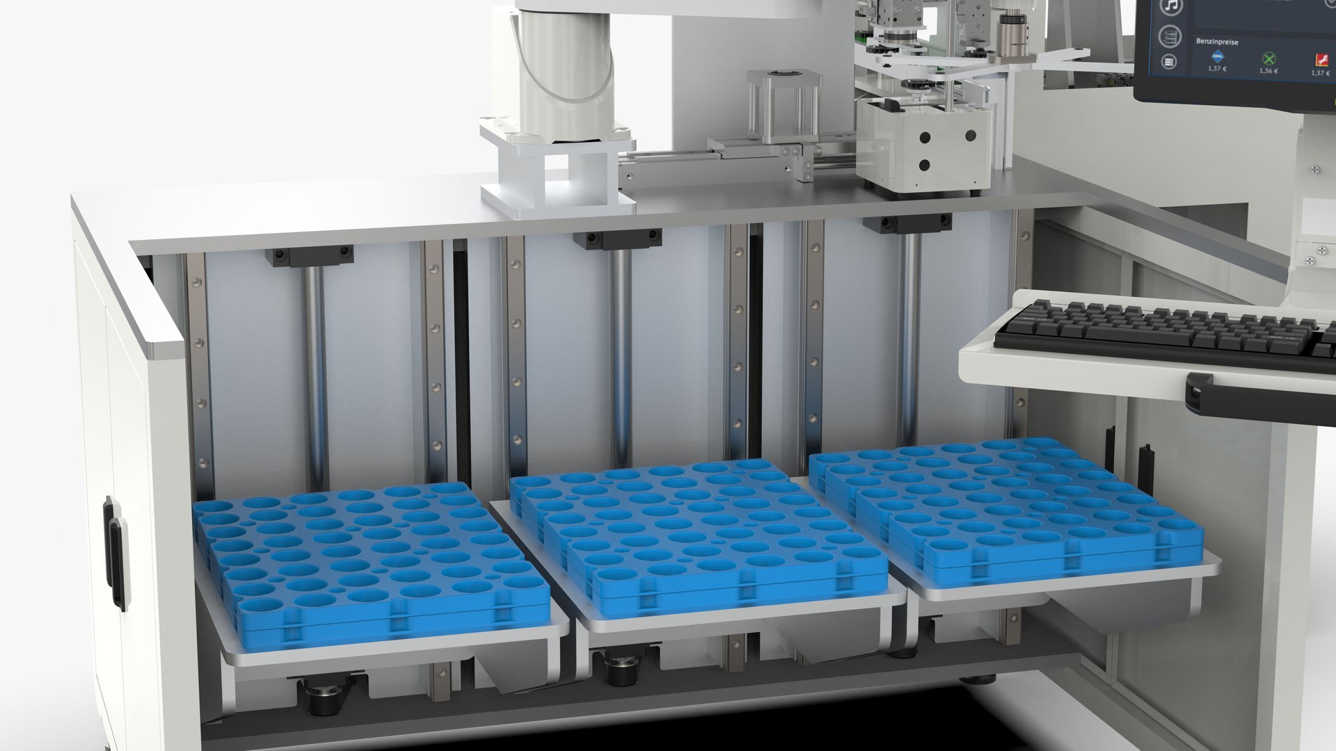 Automatic Magnetic Ring Press Balance Test Machine 3D Model ...