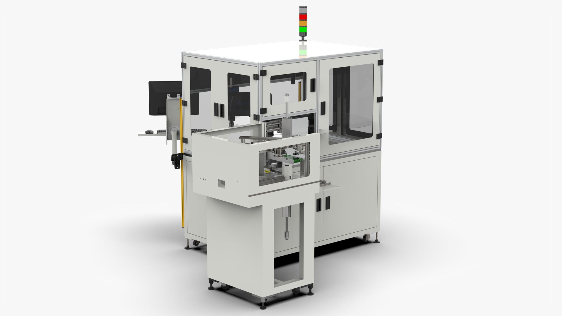 Automatic Magnetic Ring Press Balance Test Machine 3D Model ...