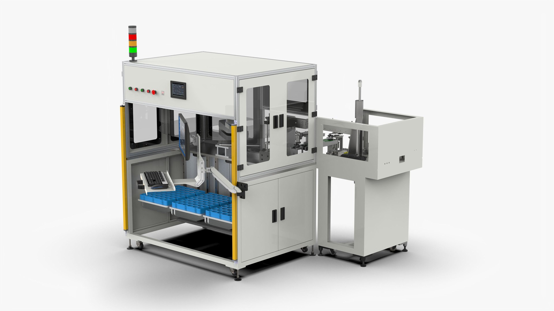 Automatic Magnetic Ring Press Balance Test Machine 3D Model ...