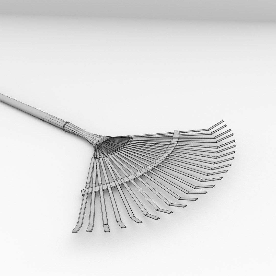 leaf rake 3d model