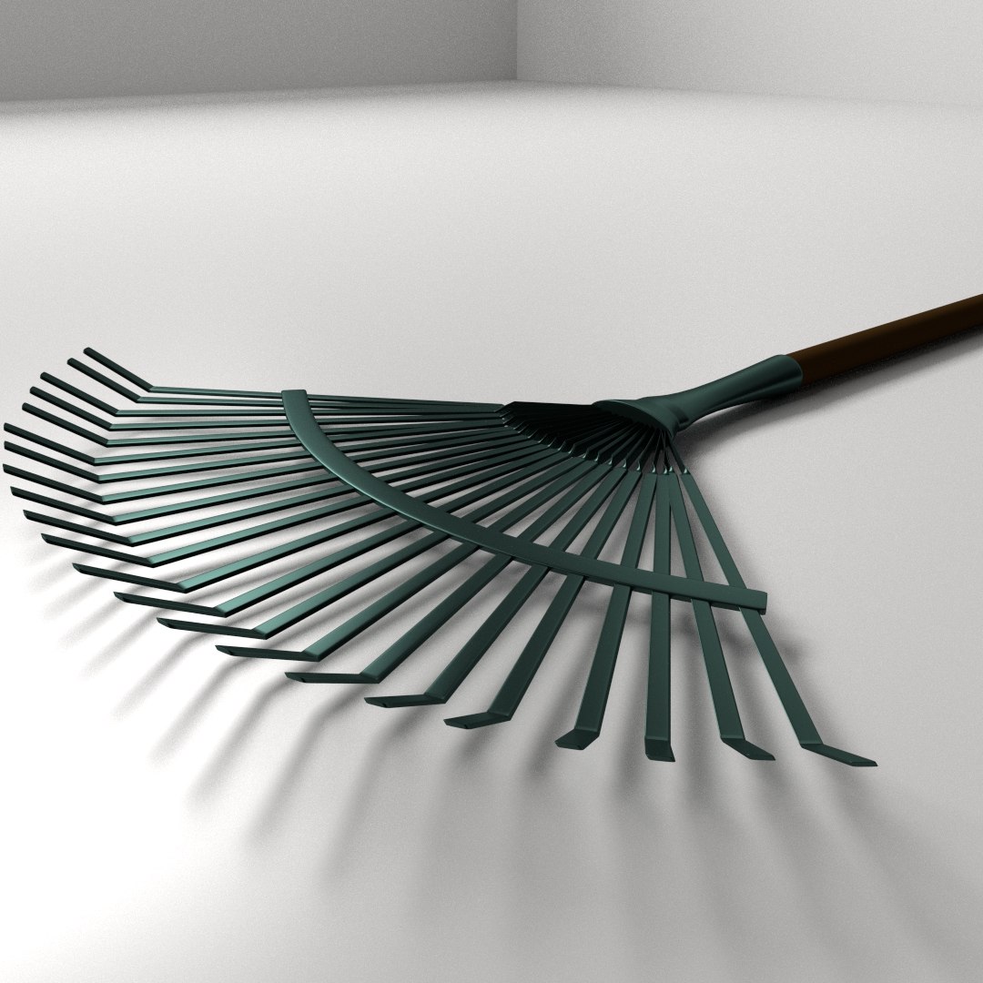 leaf rake 3d model