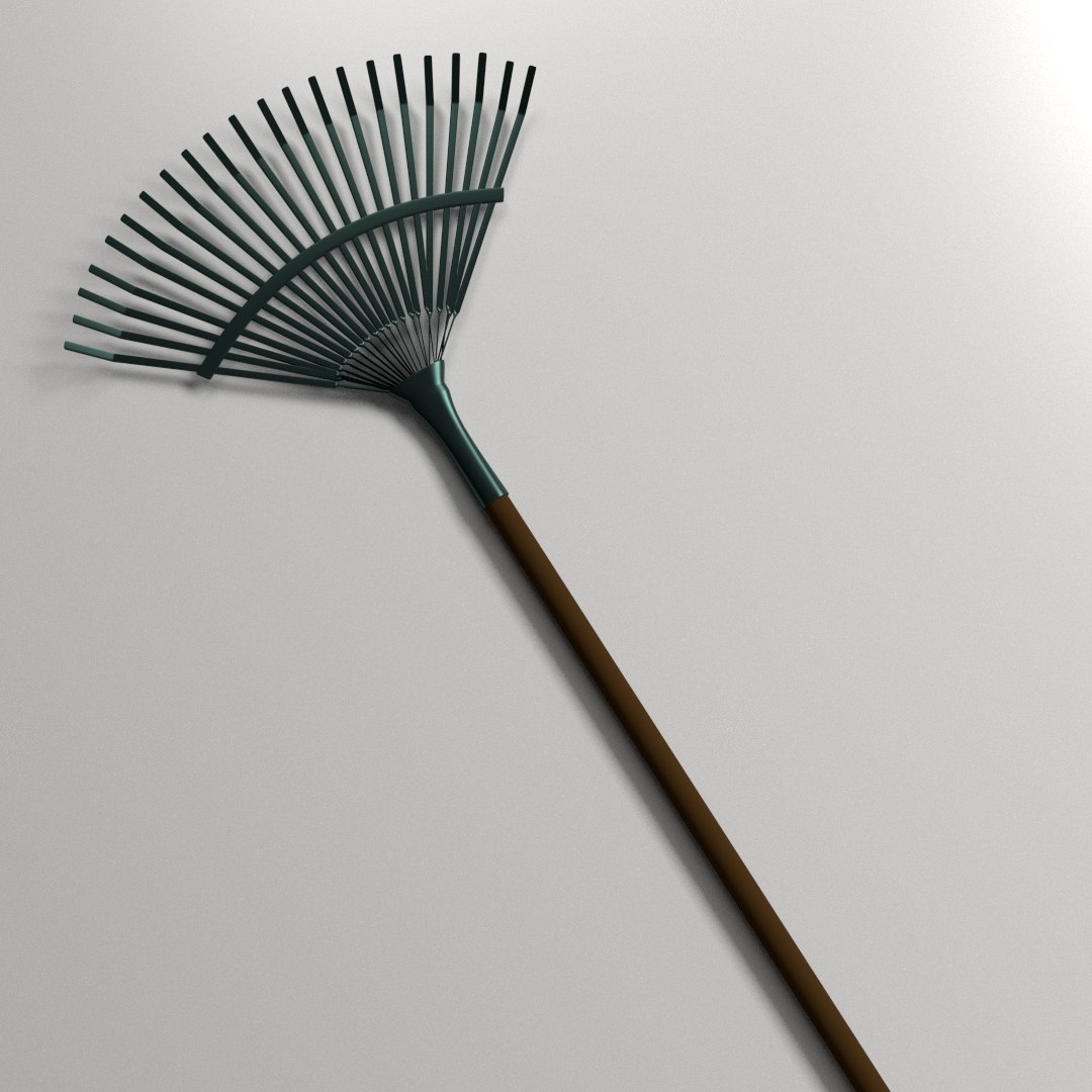 leaf rake 3d model