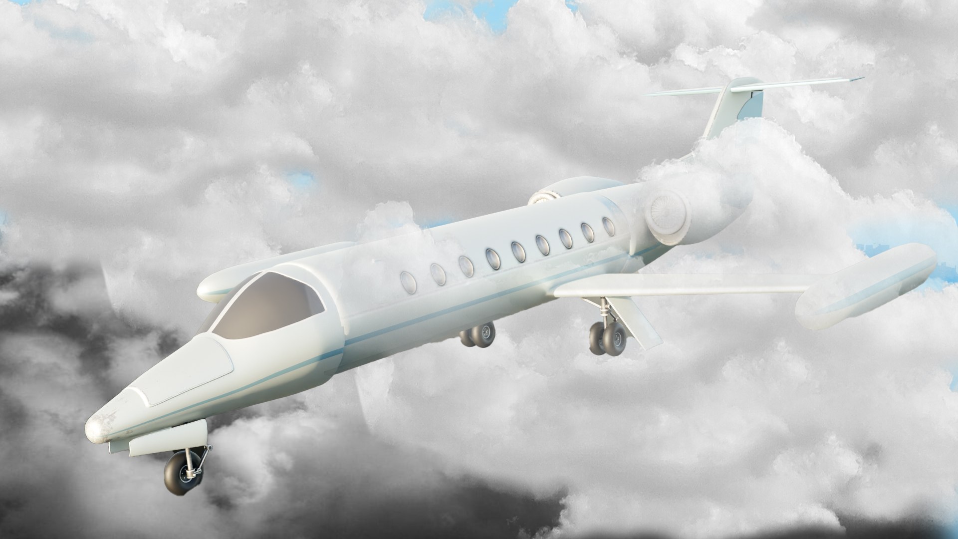 3D Low Poly Private Jet - TurboSquid 2068391