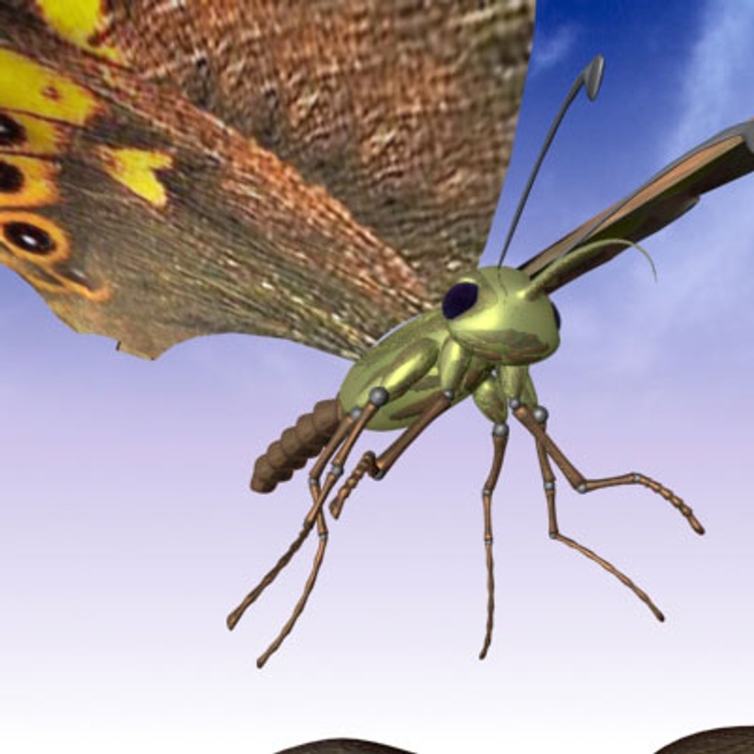 3ds Max Butterfly Moth