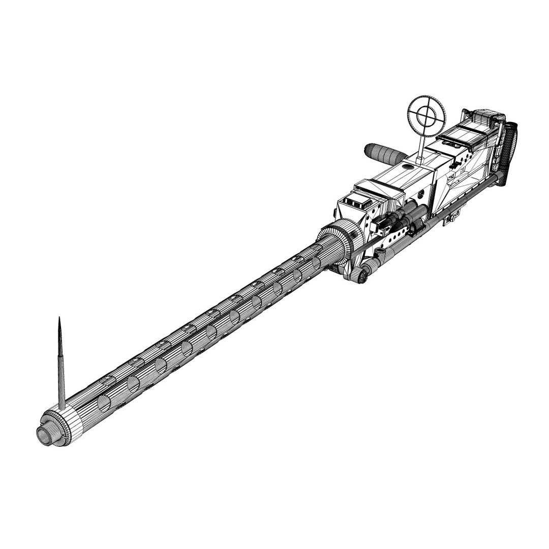 3d M2 Machine Gun