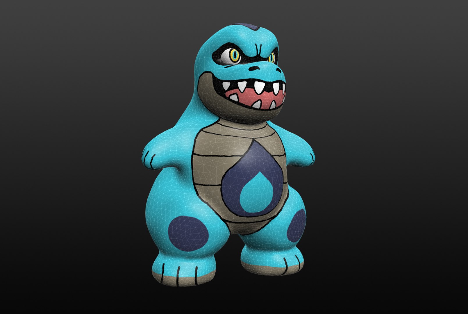 Chibi Water Gator Fakemon 3D Model - TurboSquid 1553961