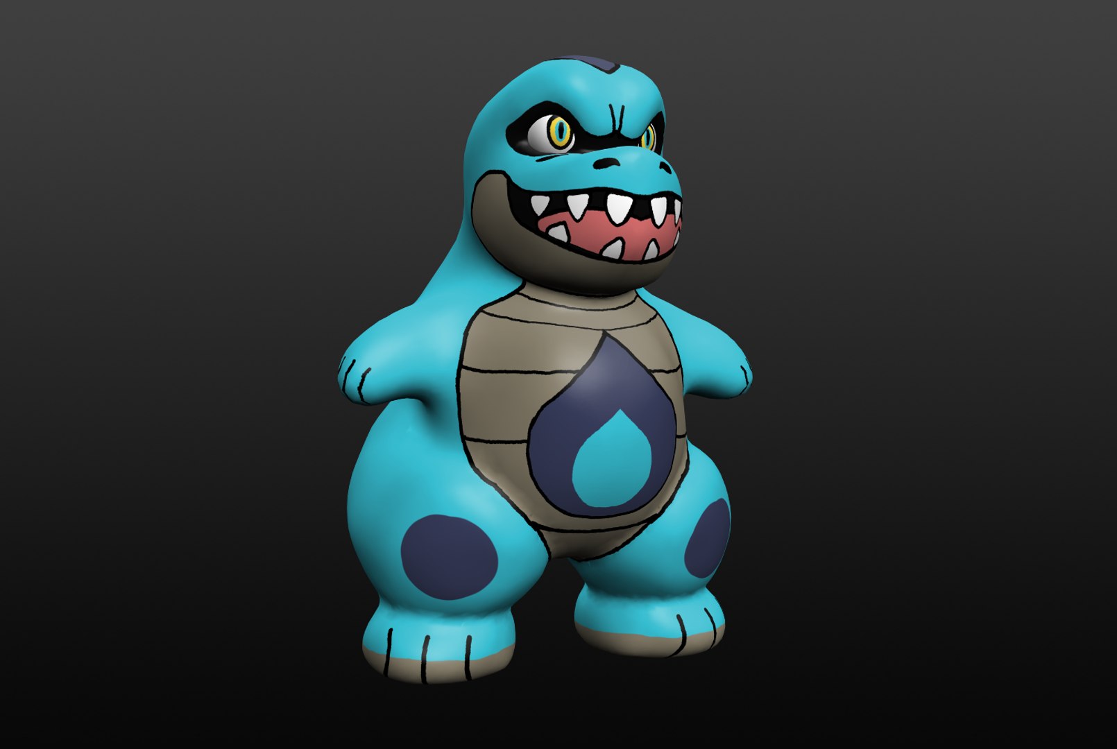Chibi Water Gator Fakemon 3D Model - TurboSquid 1553961