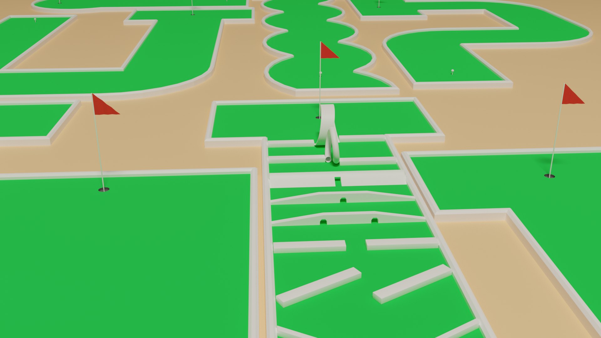 3D Mini Golf Course Model - TurboSquid 1665592