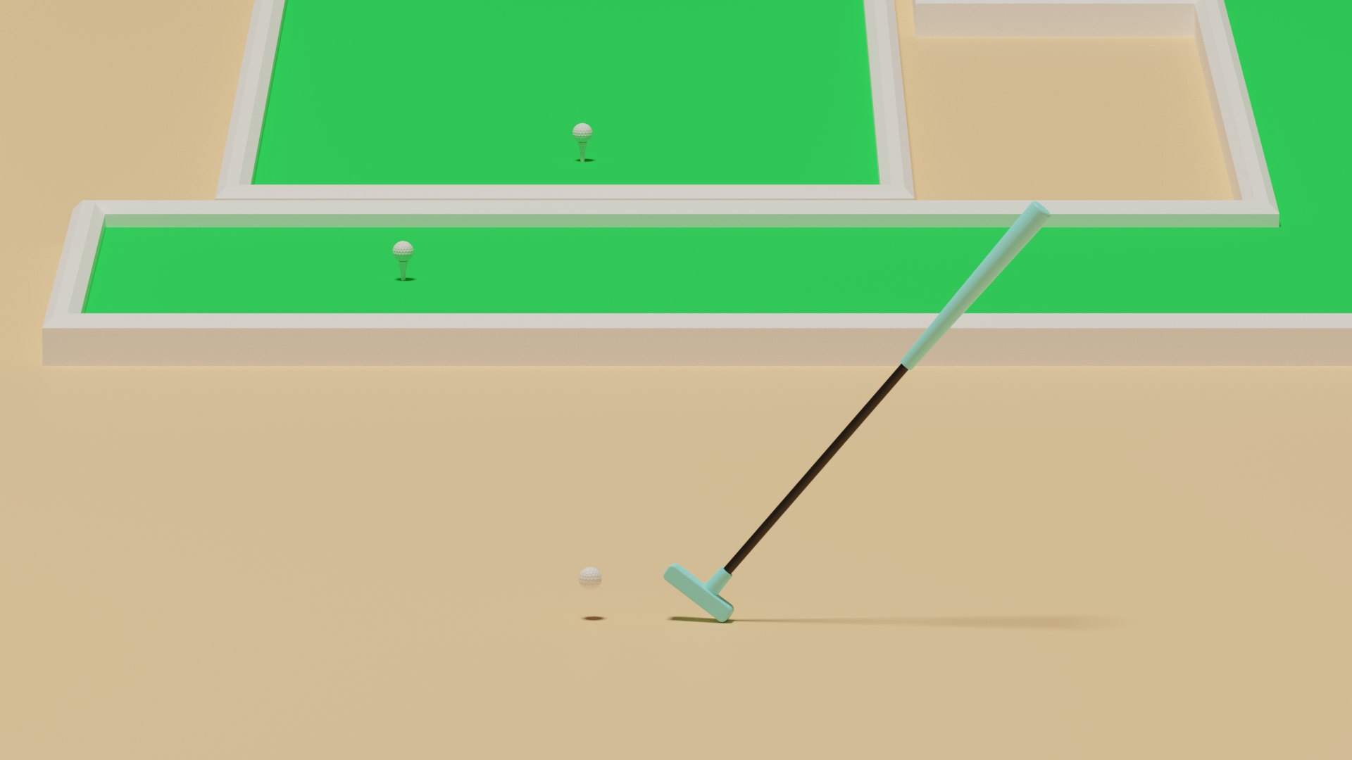 3D Mini Golf Course Model - TurboSquid 1665592