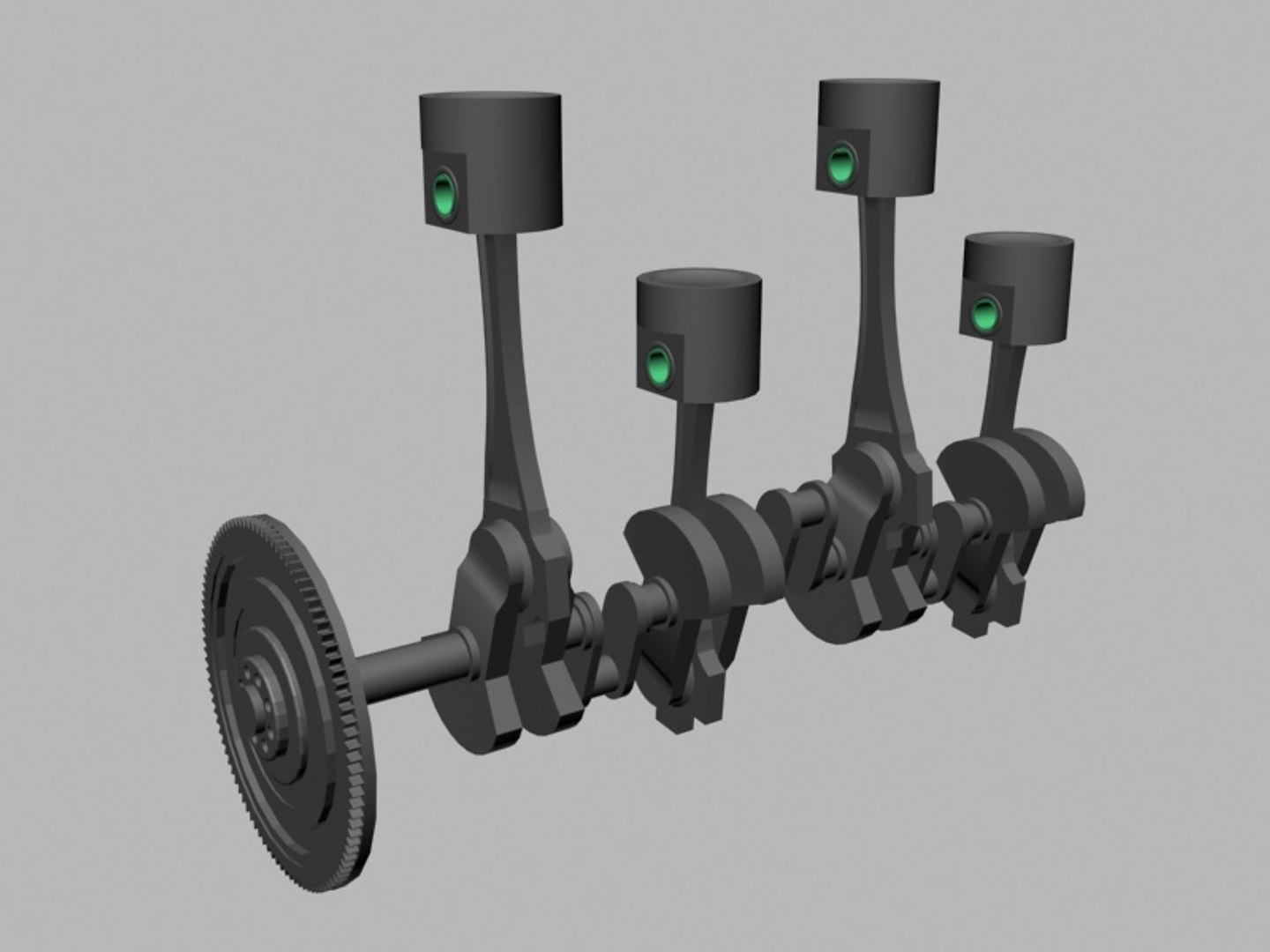 3d Piston Animation