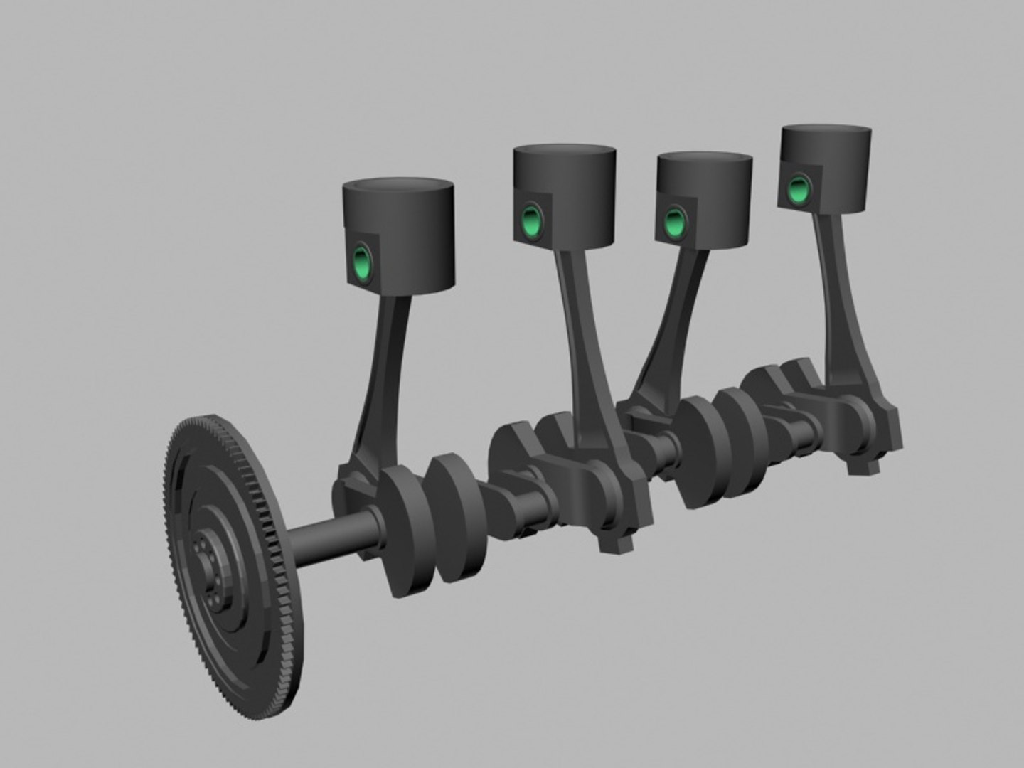 3d Piston Animation