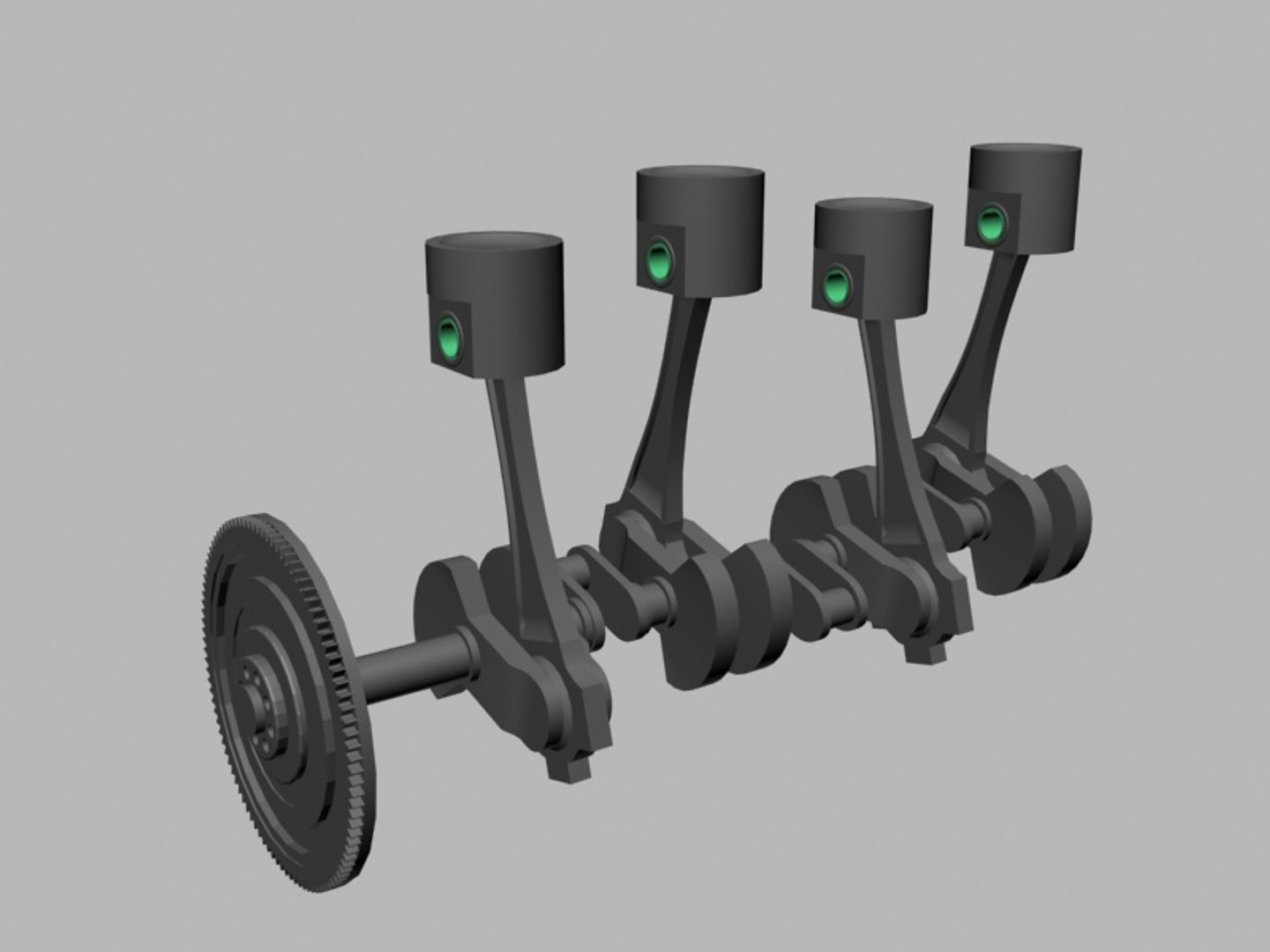 3d Piston Animation