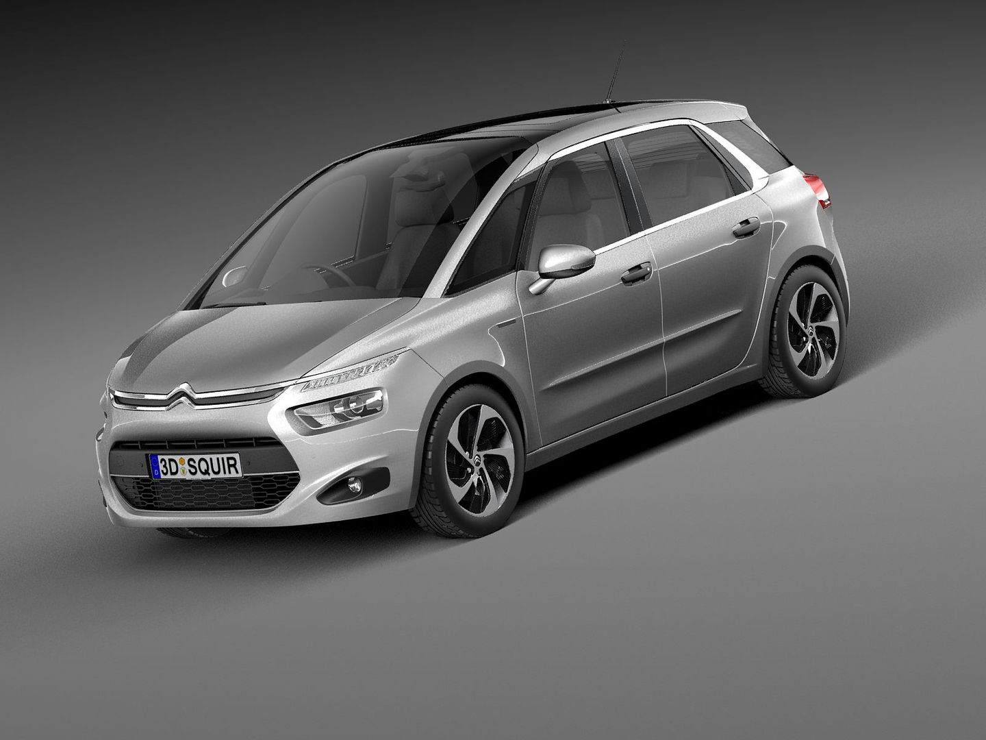 2013 2014 Van Citroen C4 3d Model