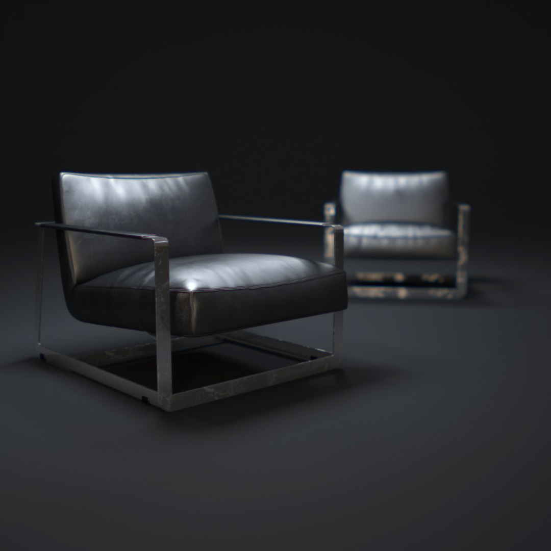 3d Gaston-chair Model
