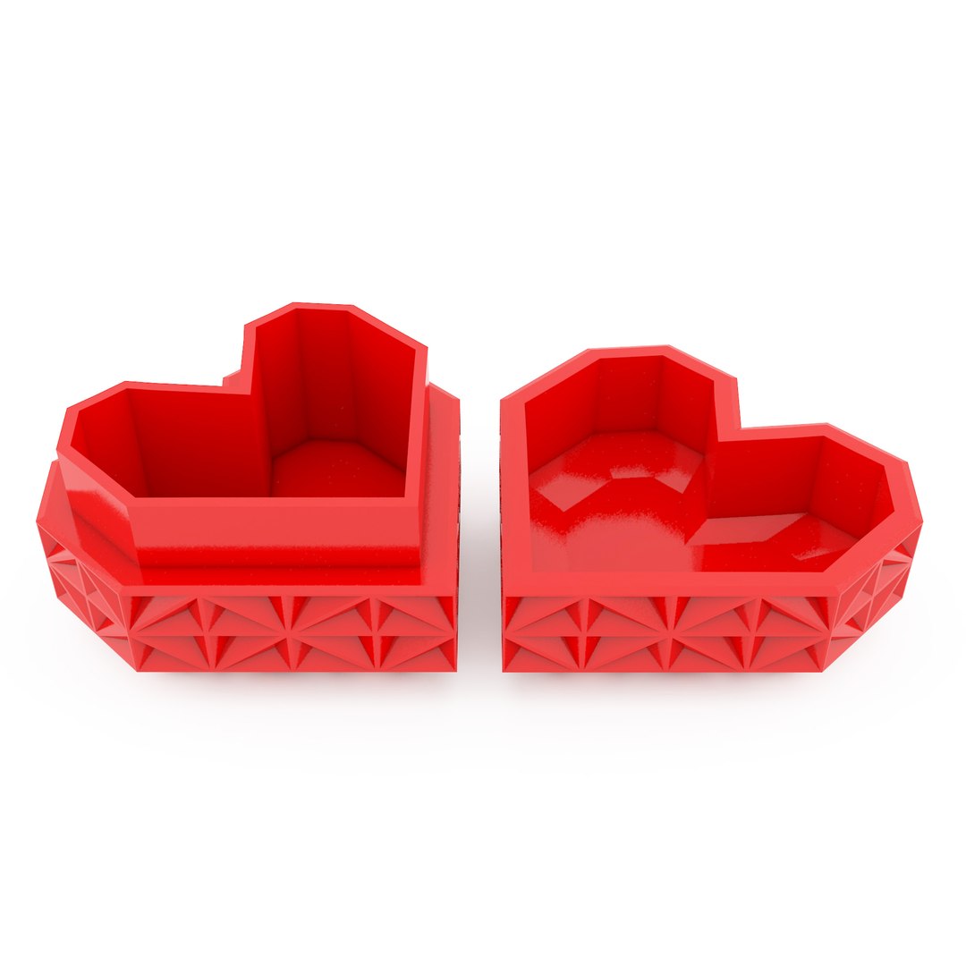 Heart Jewelry Box 3D - TurboSquid 1387102