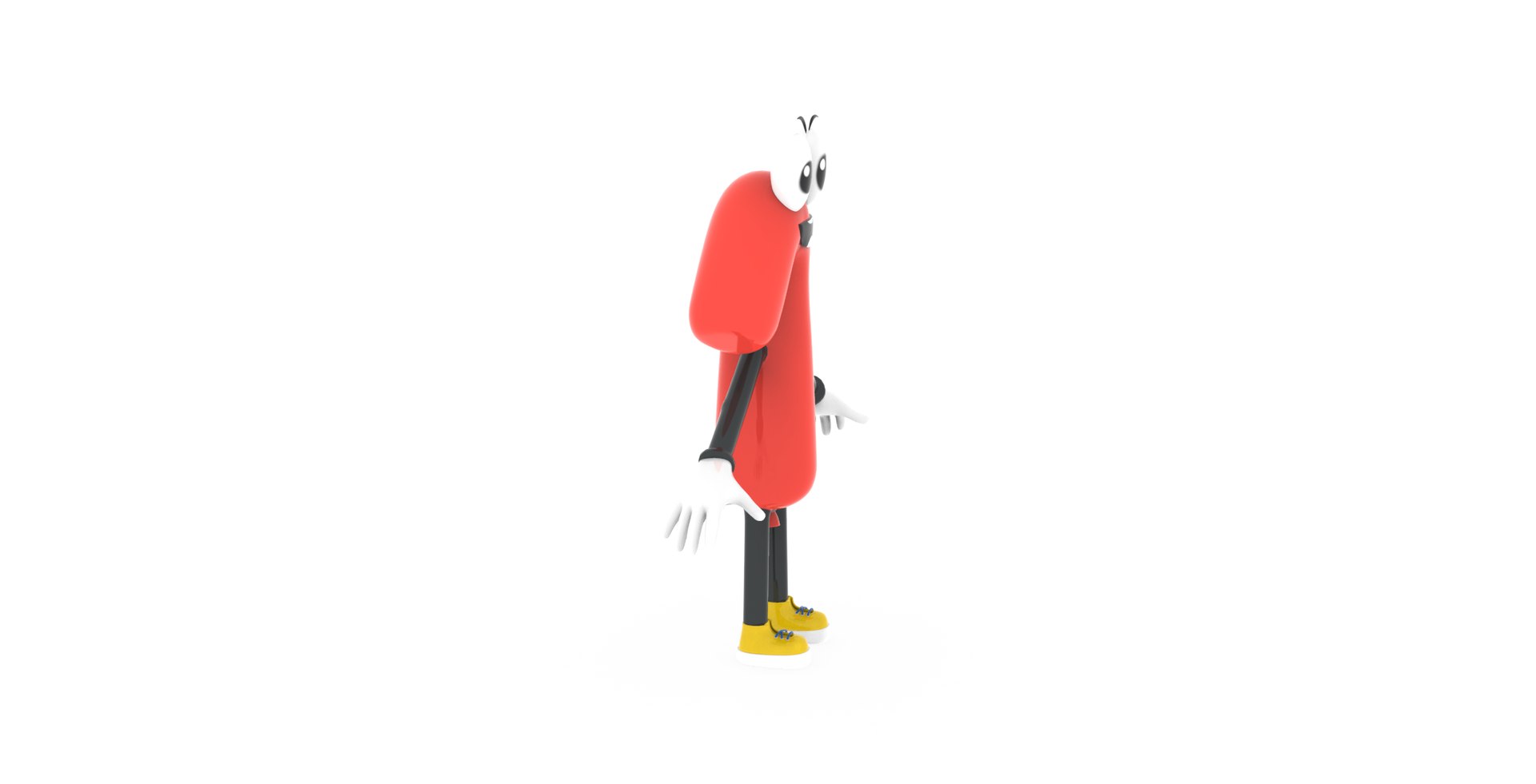 3D Model Number One 1 Cartoon Animated - TurboSquid 2122698