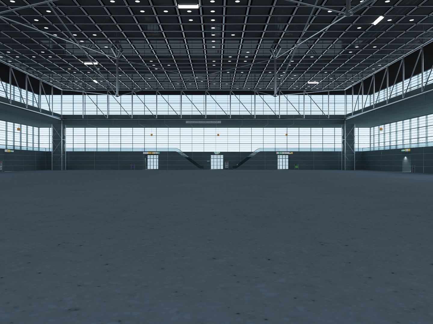 Exhibition Hall 23 3D model - TurboSquid 2078939