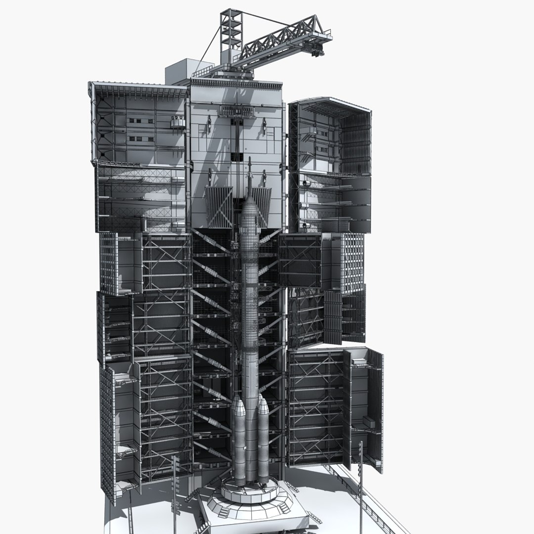 Satellite Rocket Launch Site 3D - TurboSquid 1371171