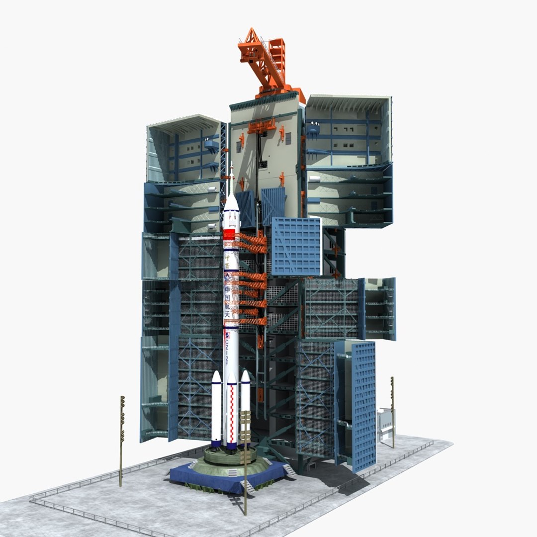 Satellite Rocket Launch Site 3D - TurboSquid 1371171