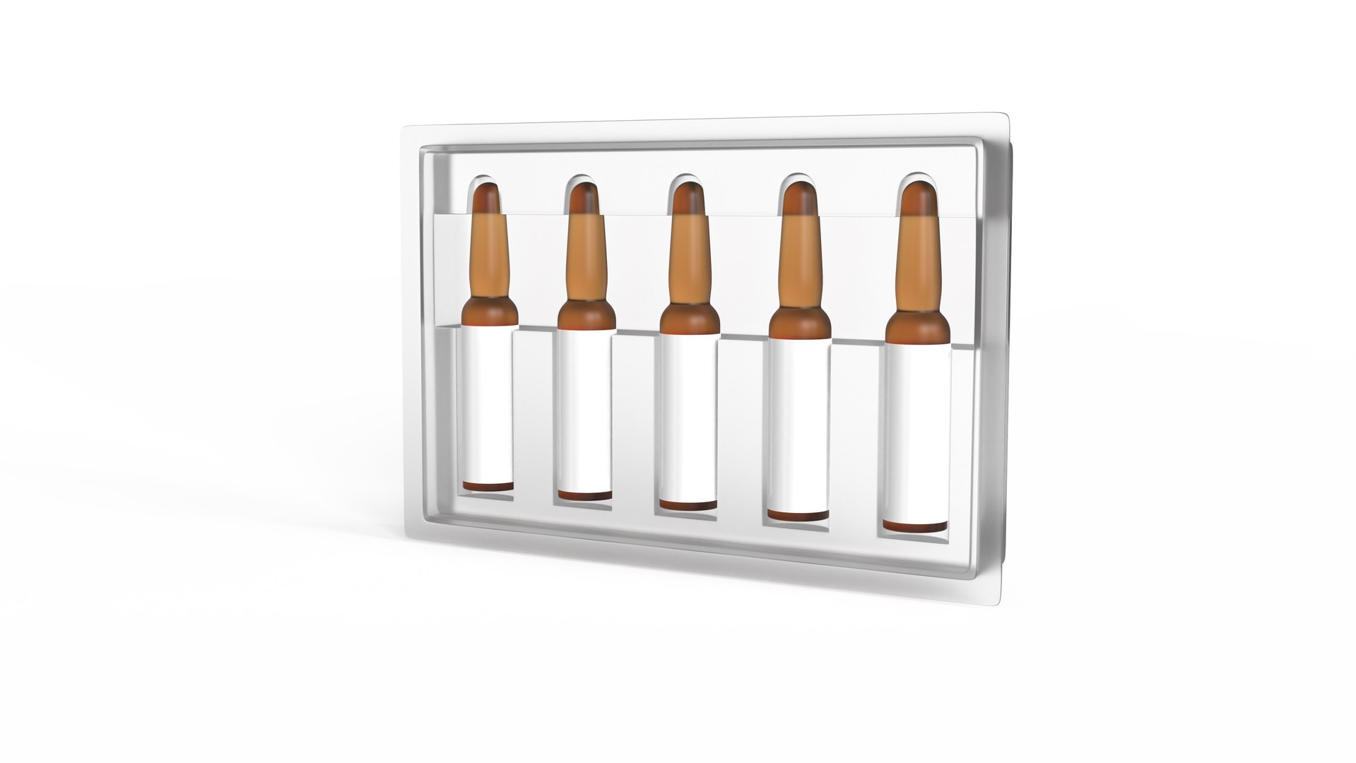 3D model 3D Ampoules Blister 3D model - TurboSquid 2178425