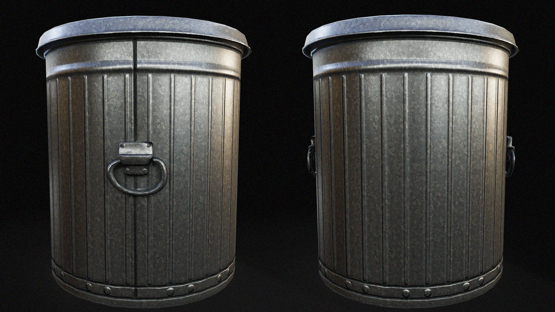 Trash Can Collection 3D Model - TurboSquid 2241467