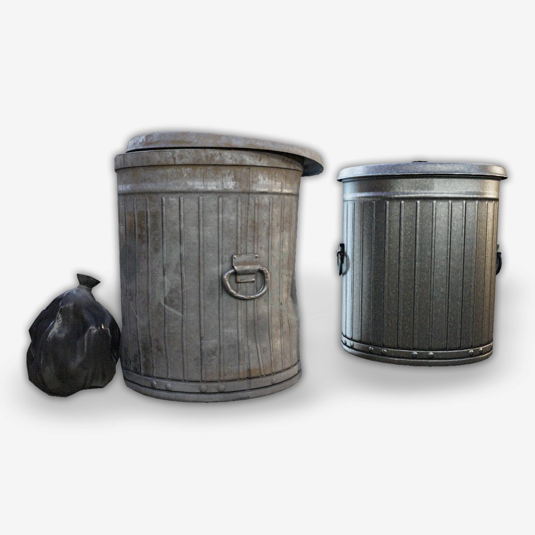 Trash Can Collection 3D Model - TurboSquid 2241467