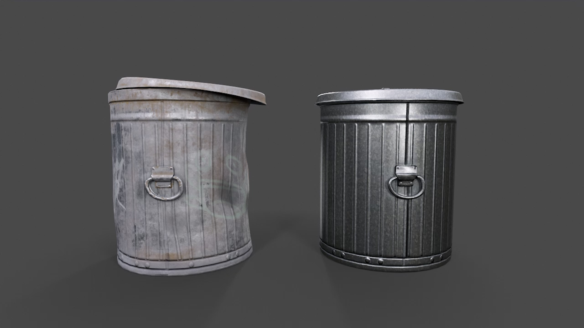 Trash Can Collection 3D Model - TurboSquid 2241467