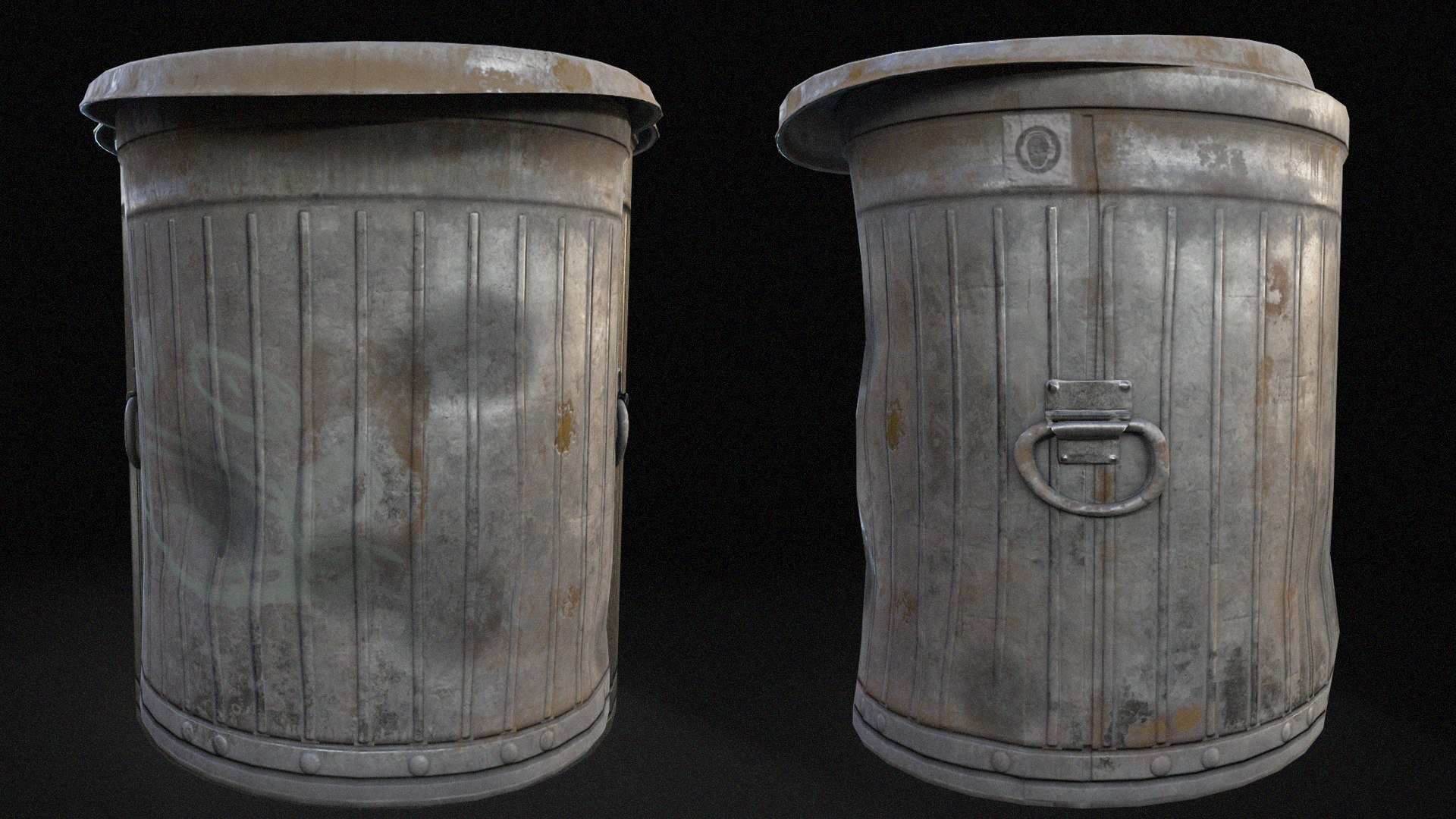 Trash Can Collection 3D Model - TurboSquid 2241467