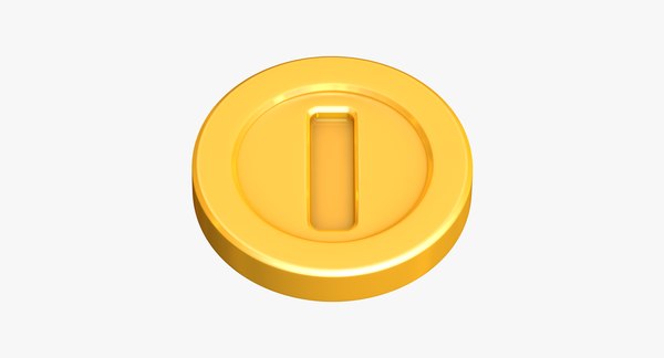 Gold coin super mario 3D model - TurboSquid 1375053