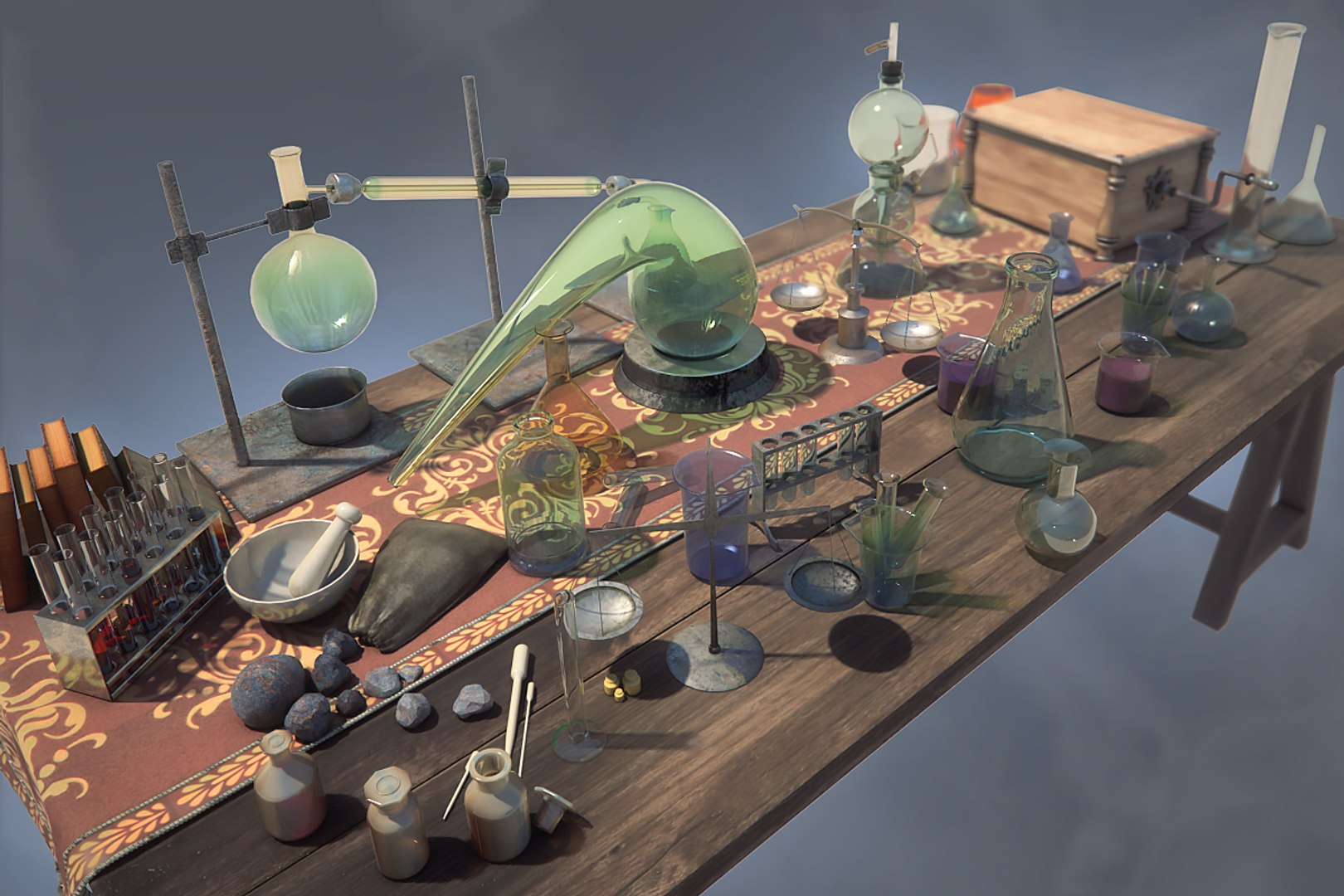 Alchemical Table 3d Obj