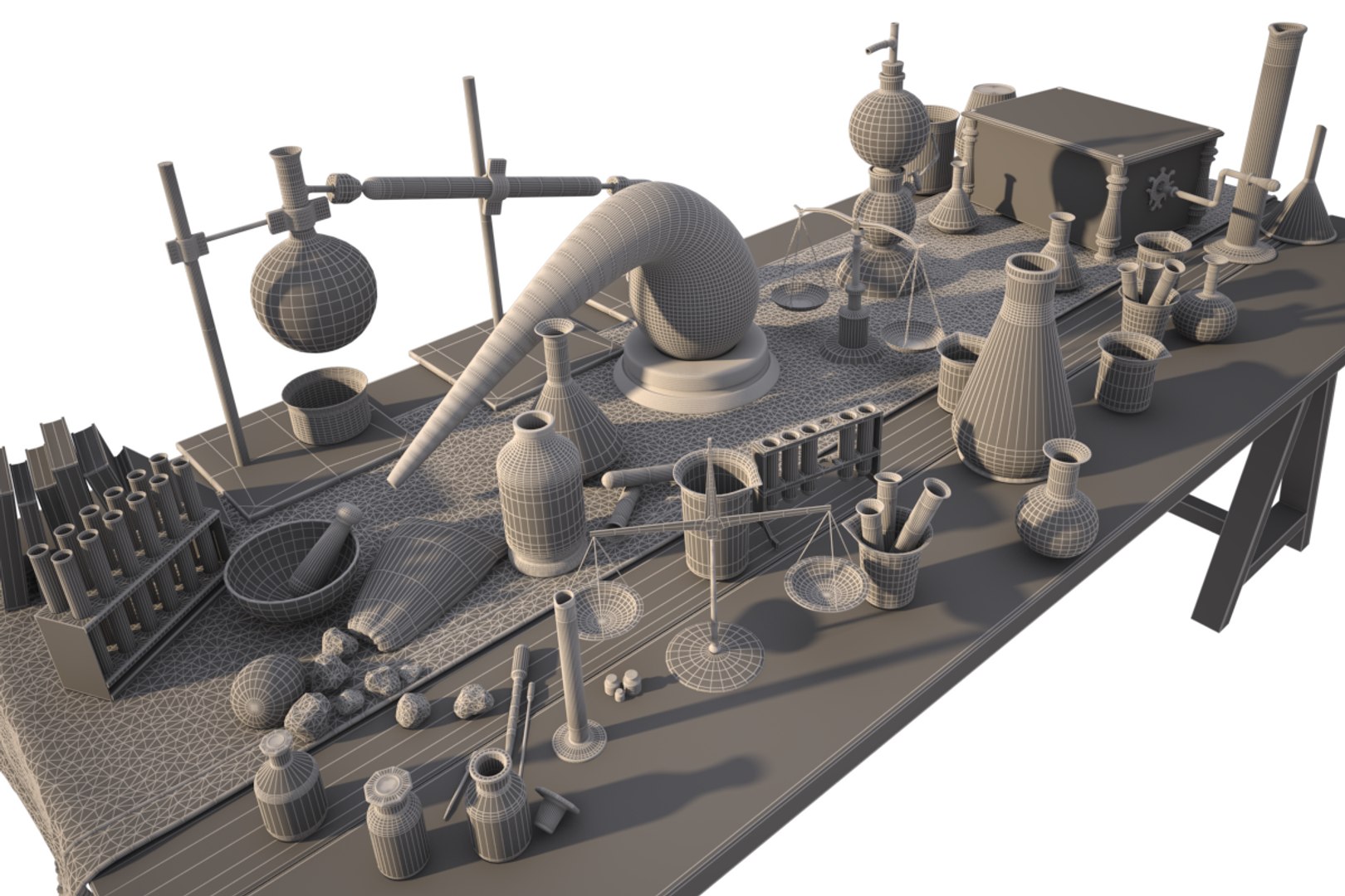 Alchemical Table 3d Obj