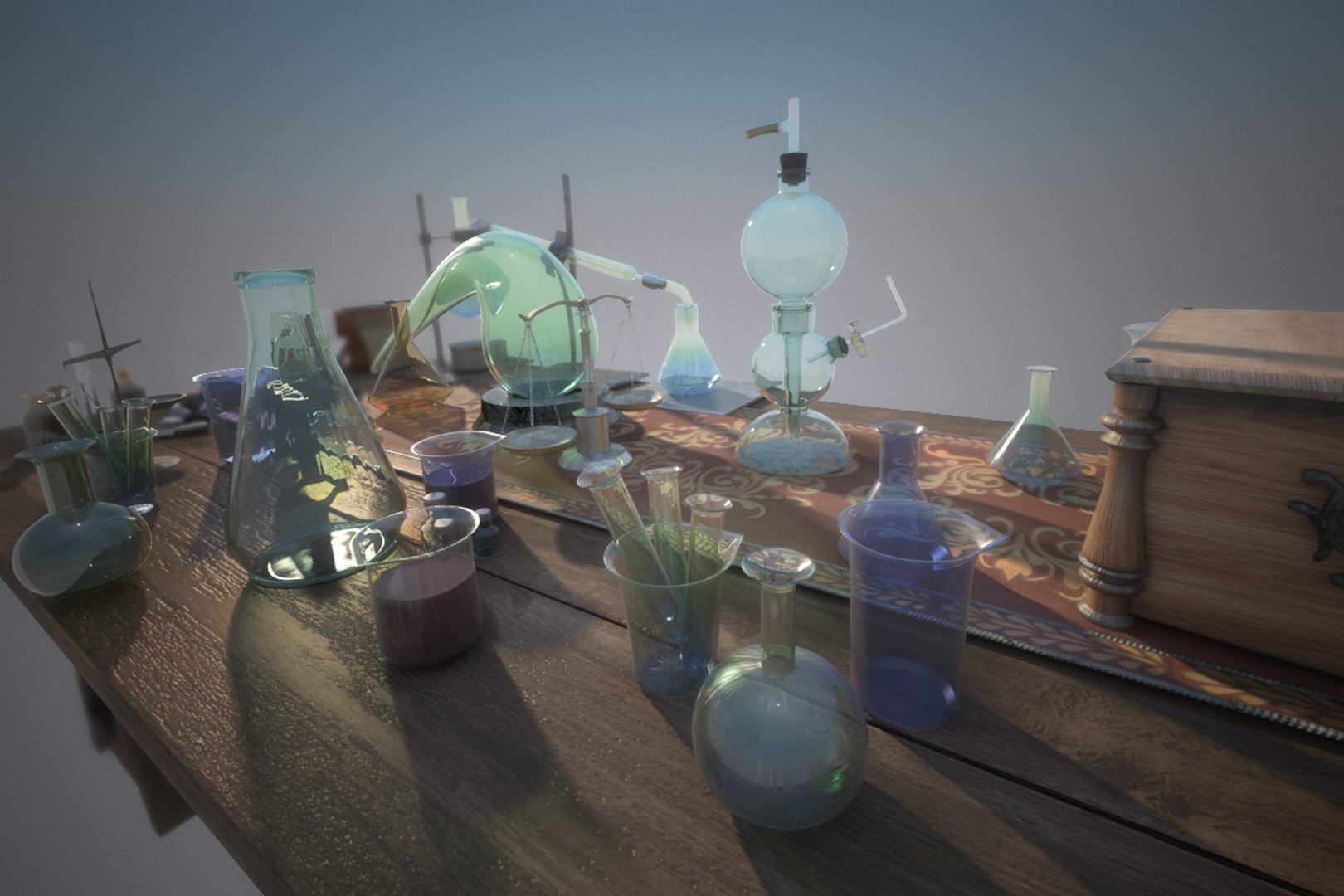 Alchemical Table 3d Obj