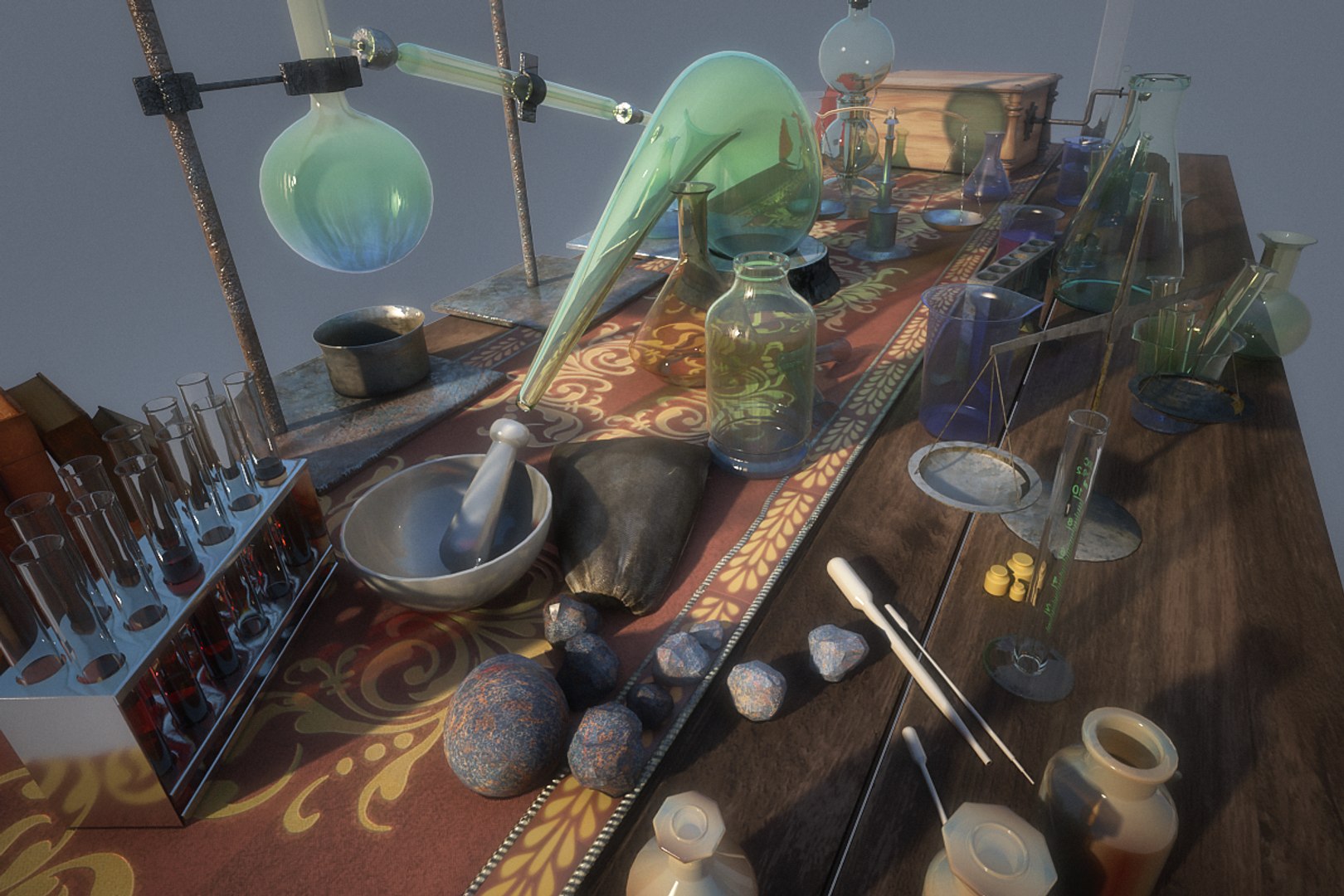 Alchemical Table 3d Obj