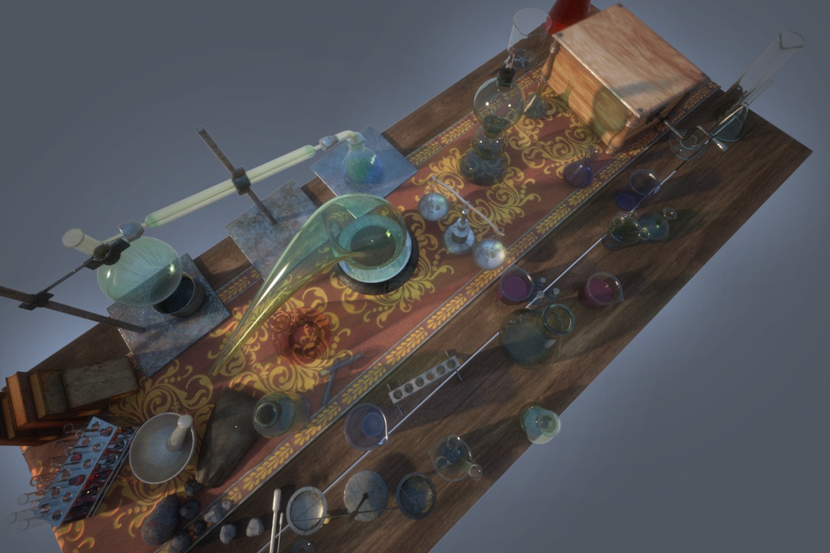 Alchemical Table 3d Obj