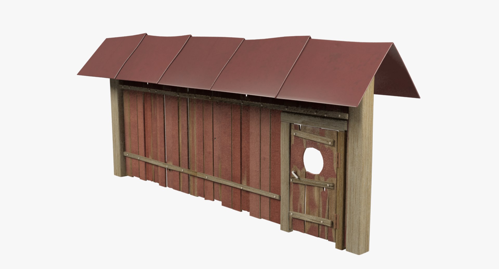 3D Wooden Gate Model - TurboSquid 1166336