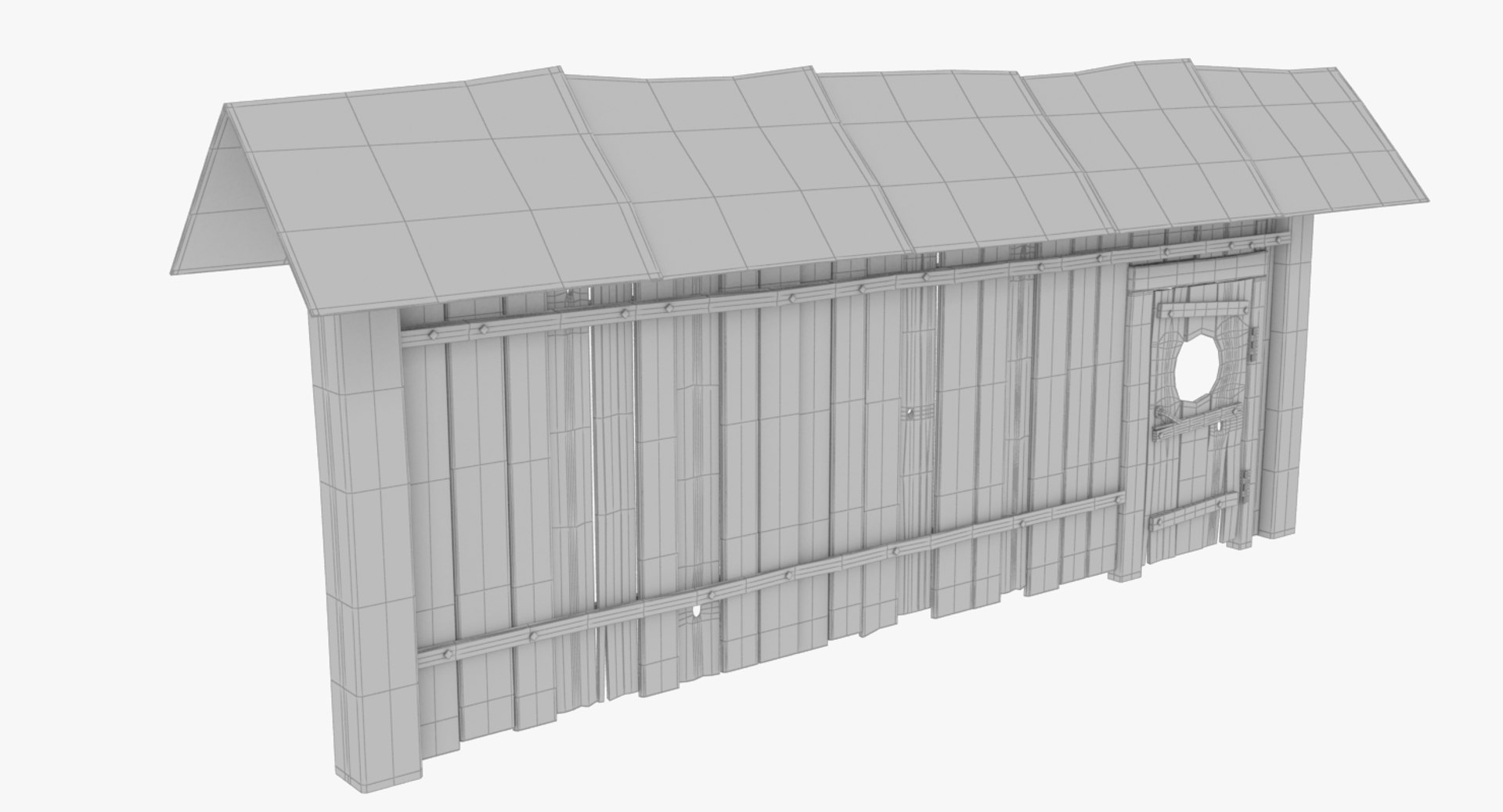 3D Wooden Gate Model - TurboSquid 1166336