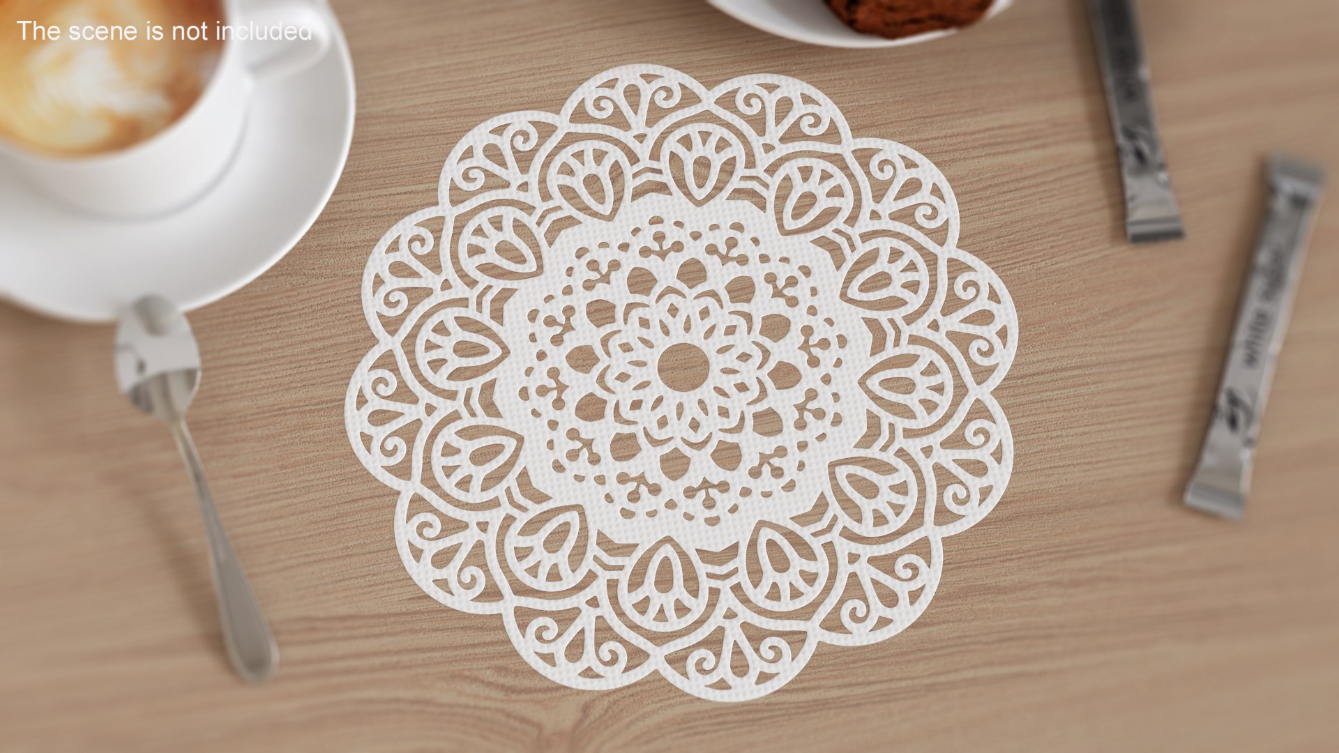 3D Round Disposable Lace Paper Doilie White Model - TurboSquid 2037613