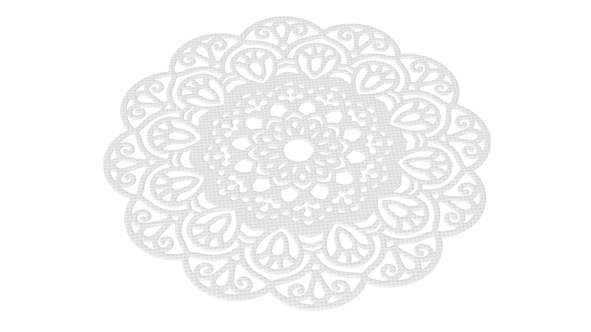 3d Round Disposable Lace Paper Doilie White Model Turbosquid 2037613