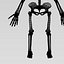 Skeletons Homo Erectus Australopithecus 3d Max