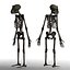 Skeletons Homo Erectus Australopithecus 3d Max