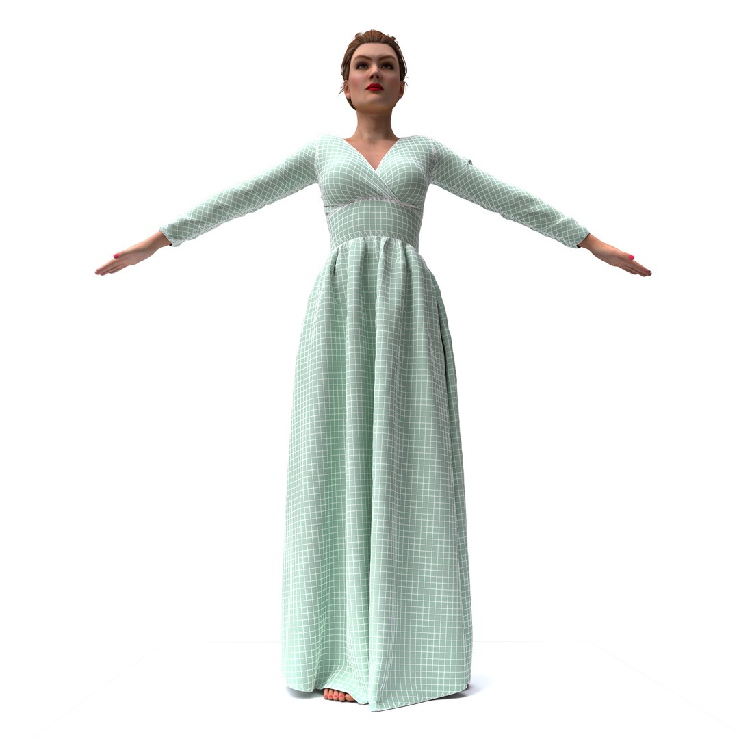 3D Realistic Woman Clothing Model - TurboSquid 1616685