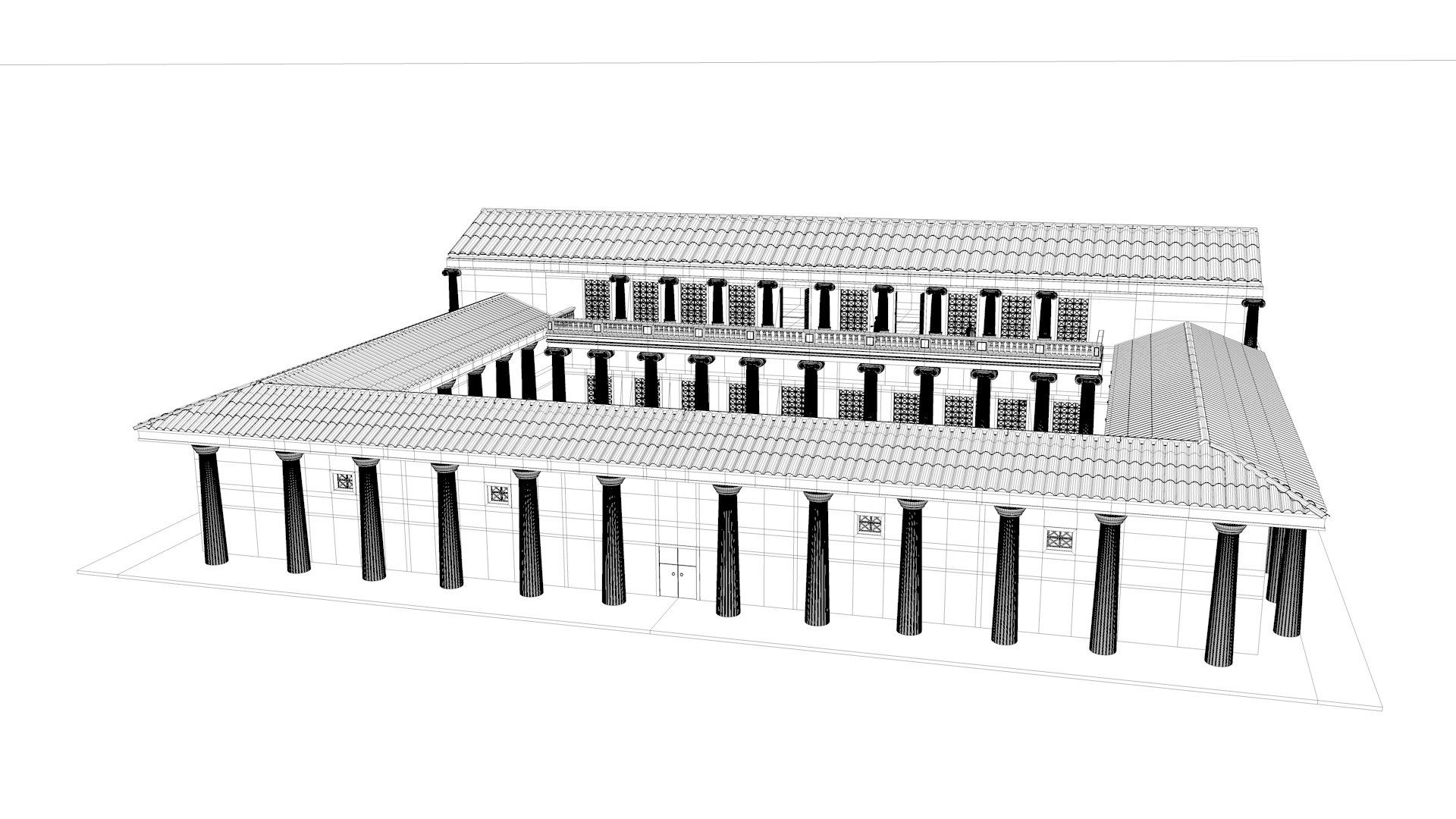 Roman Palace Classical Model - TurboSquid 1416496