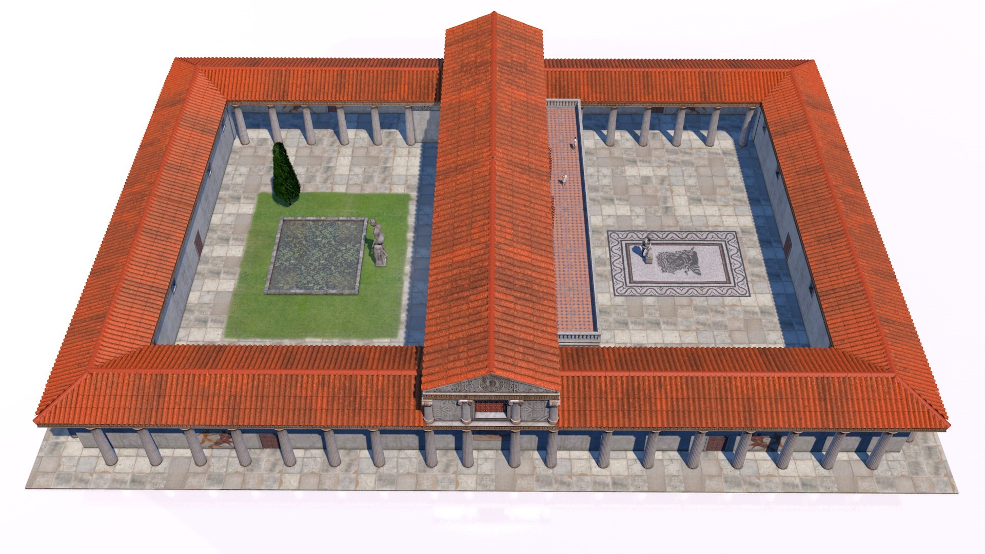 Roman Palace Classical Model - TurboSquid 1416496
