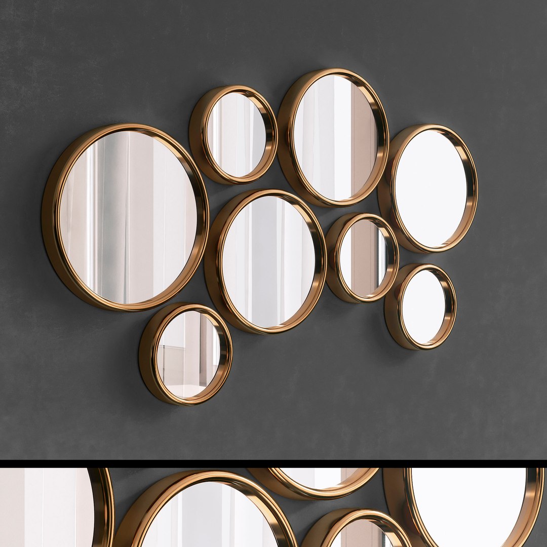 3D Mirrors Set 108 model - TurboSquid 1768227