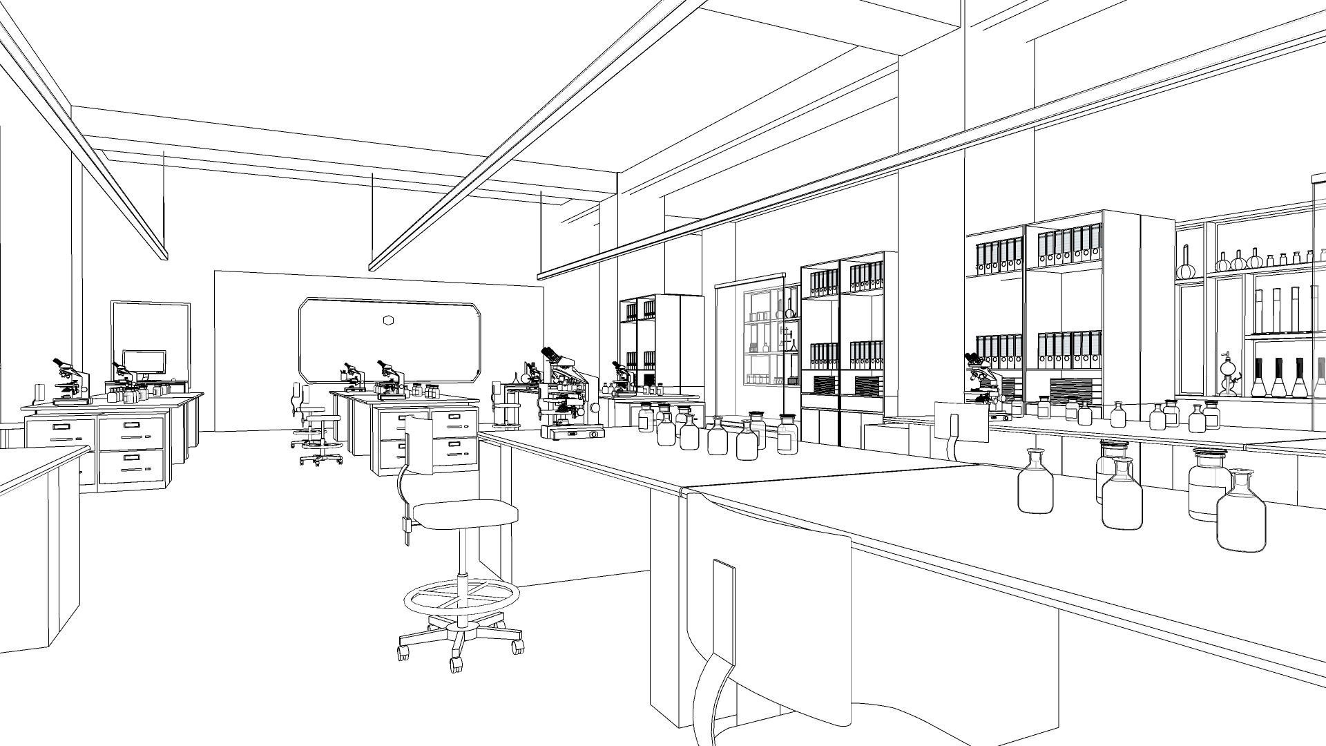 Laboratory 3D - TurboSquid 1988741